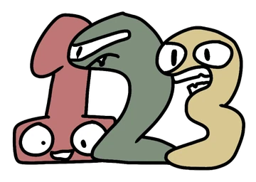Cartoon Numbers 123