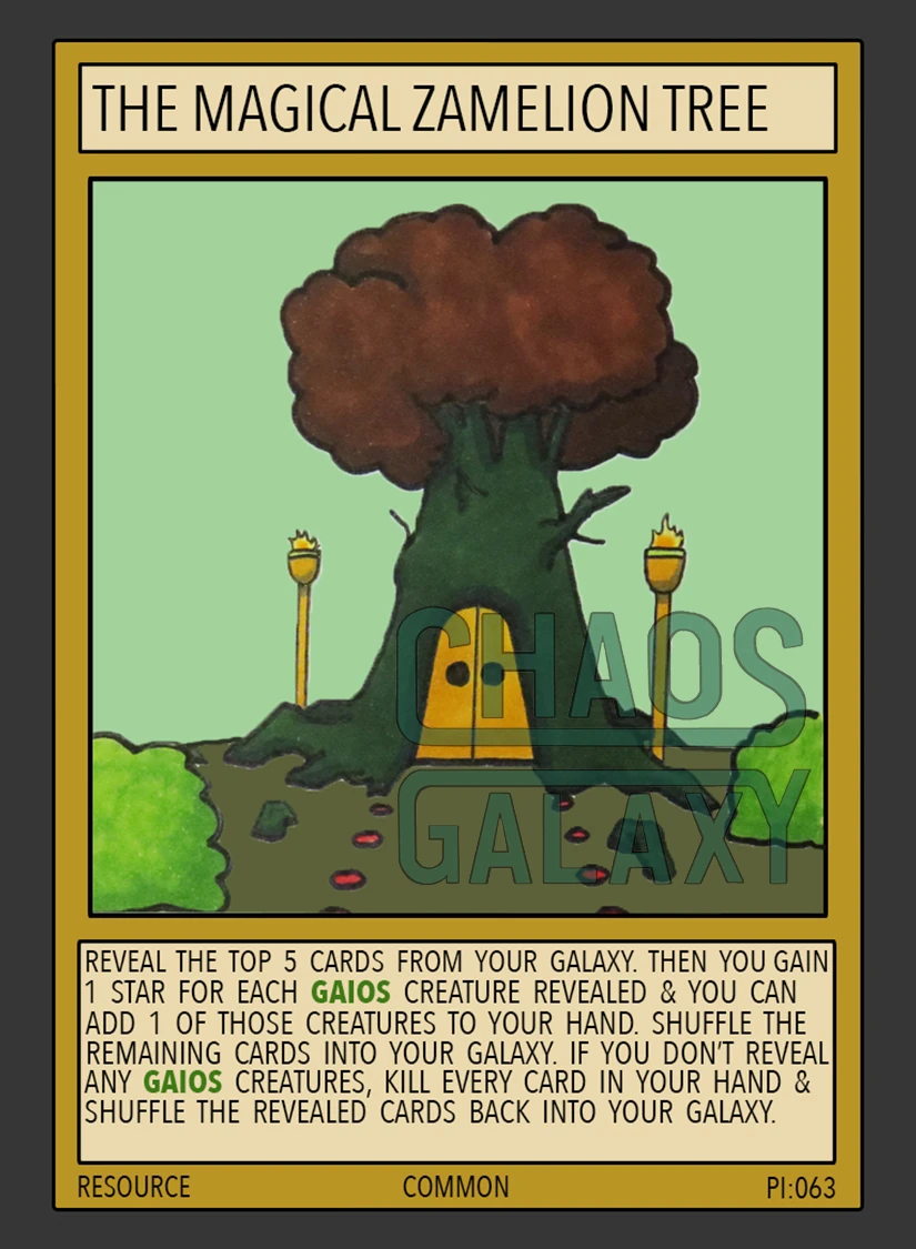 The Magical Zamelion Tree | Chaos Galaxy TCG Wiki | Fandom