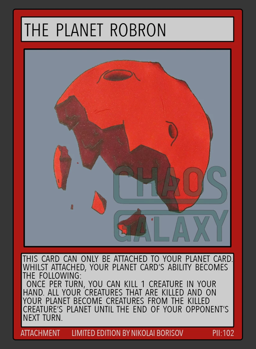 The Planet Robron | Chaos Galaxy TCG Wiki | Fandom