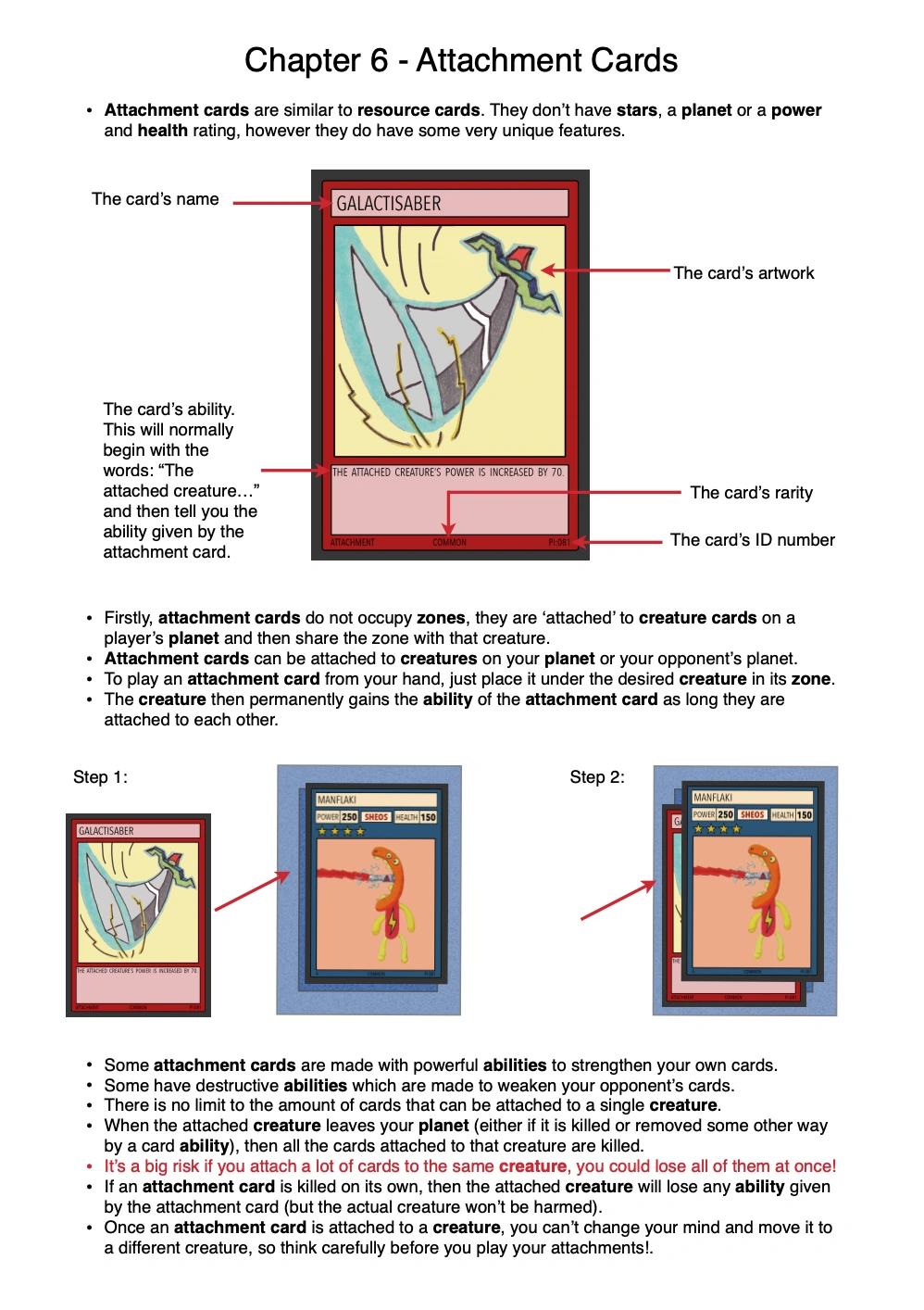 Chapter 6: Attachment Cards | Chaos Galaxy TCG Wiki | Fandom