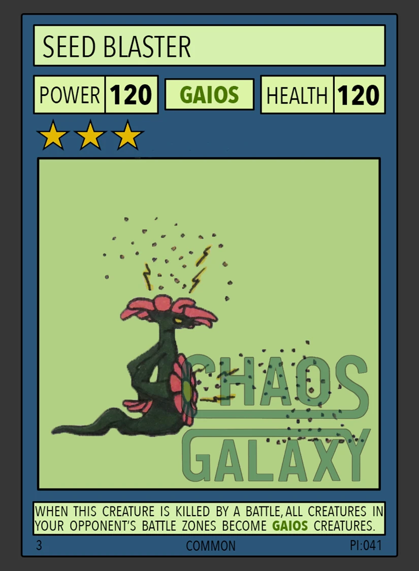 Seed Blaster | Chaos Galaxy TCG Wiki | Fandom