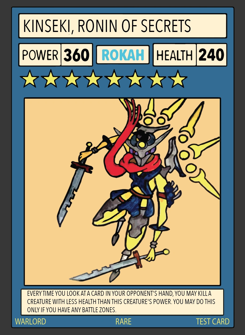 Kinseki, Ronin Of Secrets | Chaos Galaxy TCG Wiki | Fandom