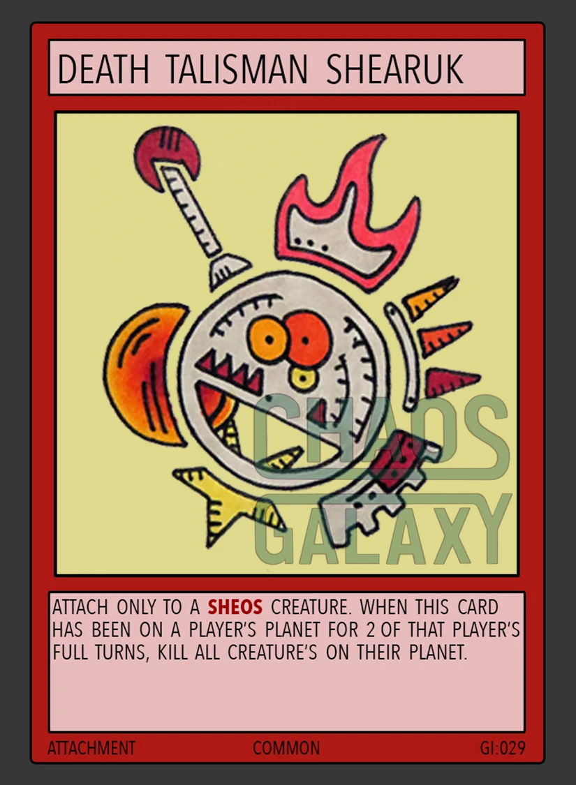 Death Talisman Shearuk | Chaos Galaxy TCG Wiki | Fandom
