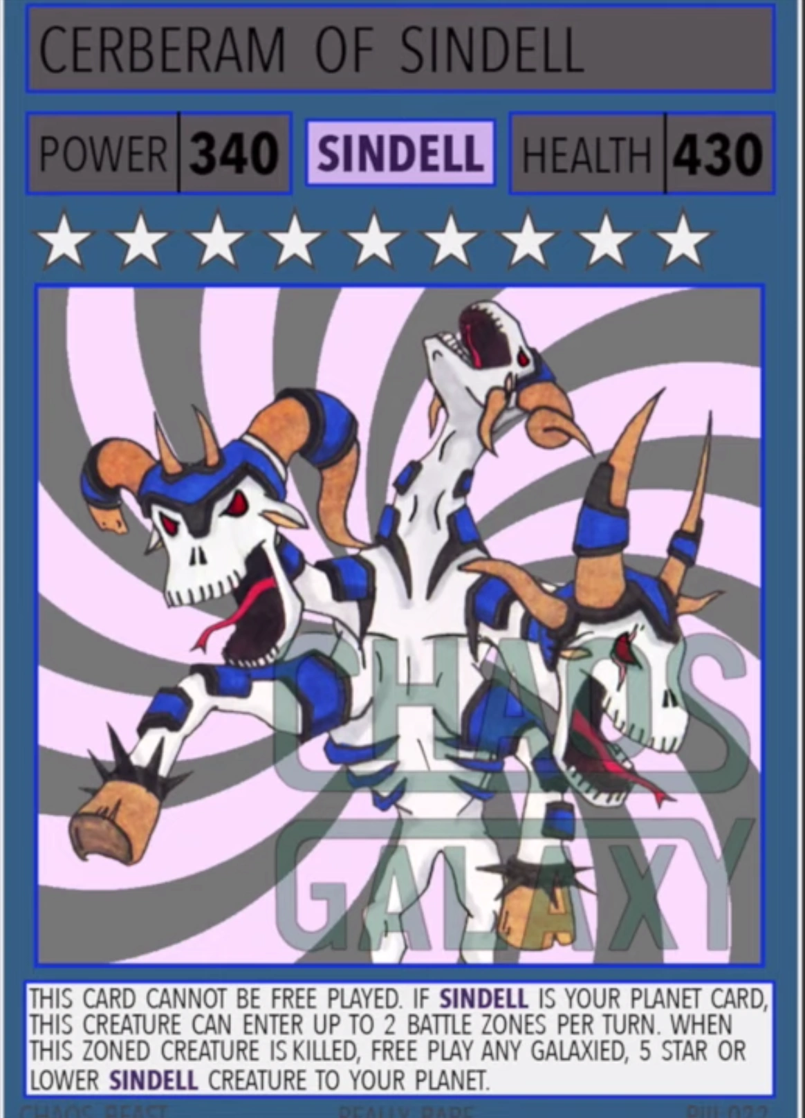 Cerberam Of Sindell | Chaos Galaxy TCG Wiki | Fandom