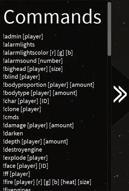 Commands | Innovation Inc. Spaceship Wiki | Fandom