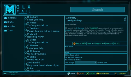 Mail | Unofficial Spacebourne 2 Wiki | Fandom