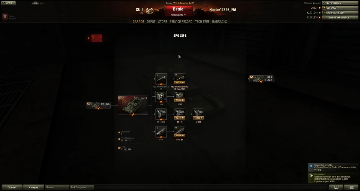 SU-8 | Unofficial World Of Tanks Wiki | Fandom