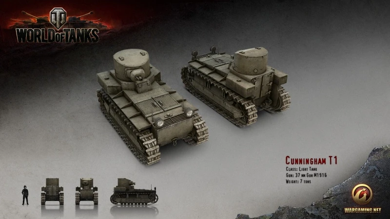 T1 Cunningham | Unofficial World Of Tanks Wiki | Fandom