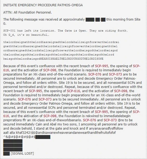 SCP 001 - Dr. Clef's Proposal | SCP Foundation Wiki | Fandom