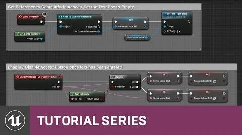 Blueprint Multiplayer 07: Host Menu Graph | Unreal Videos Wiki | Fandom