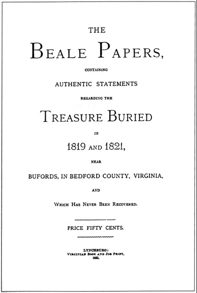 Beale's Treasure | Unsolved Mysteries Wiki | Fandom