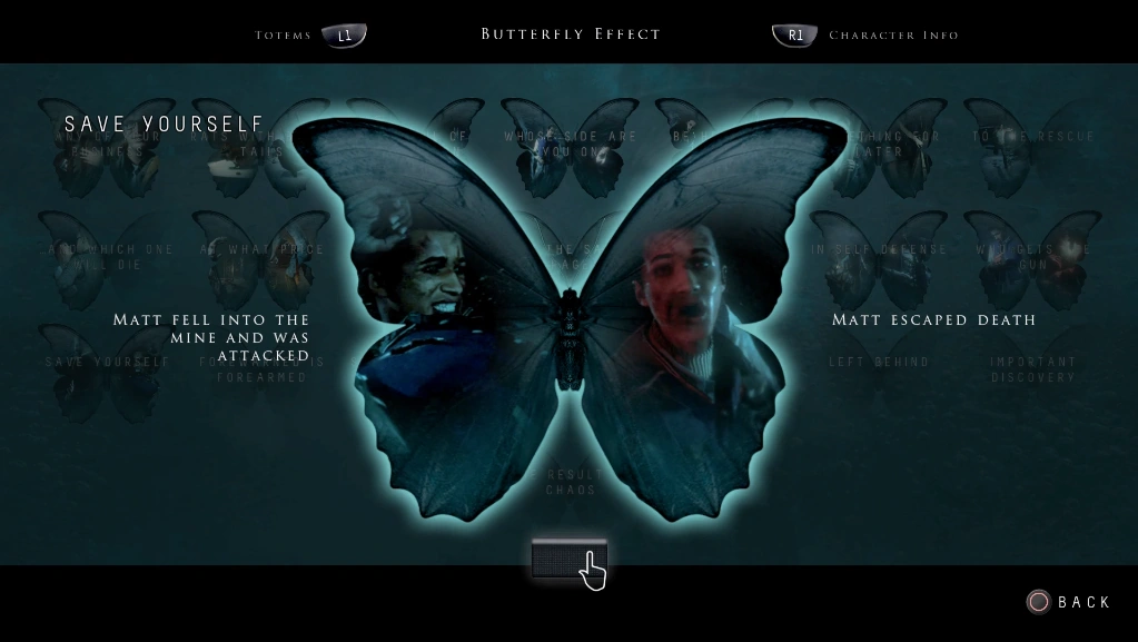 Until Dawn Butterfly Effect