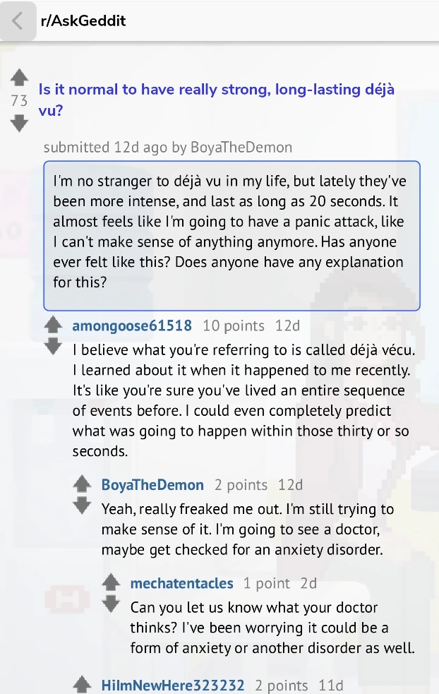 Geddit: Déjà Vu | Until Then Wiki | Fandom