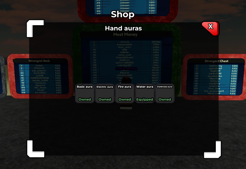 Hand auras | Untitled Gym Game Wiki | Fandom