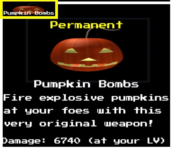 Pumpkin Bombs | Untitled UTMM Game Wiki | Fandom