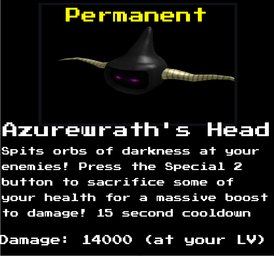Azurewrath's Head | Untitled UTMM Game Wiki | Fandom