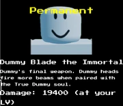 Dummy Blade the Immortal | Untitled UTMM Game Wiki | Fandom