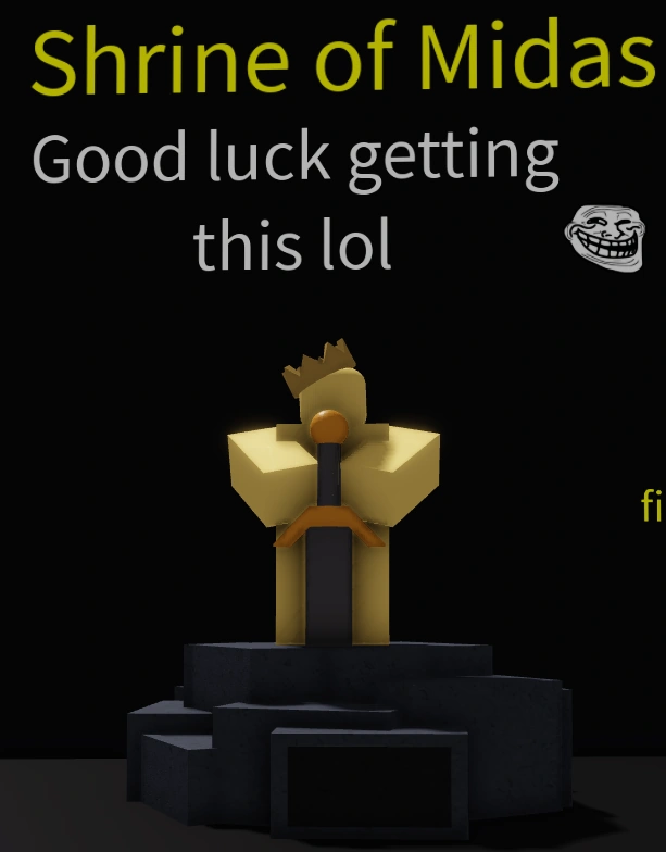 Shrine of Midas | Untitled UTMM Game Wiki | Fandom