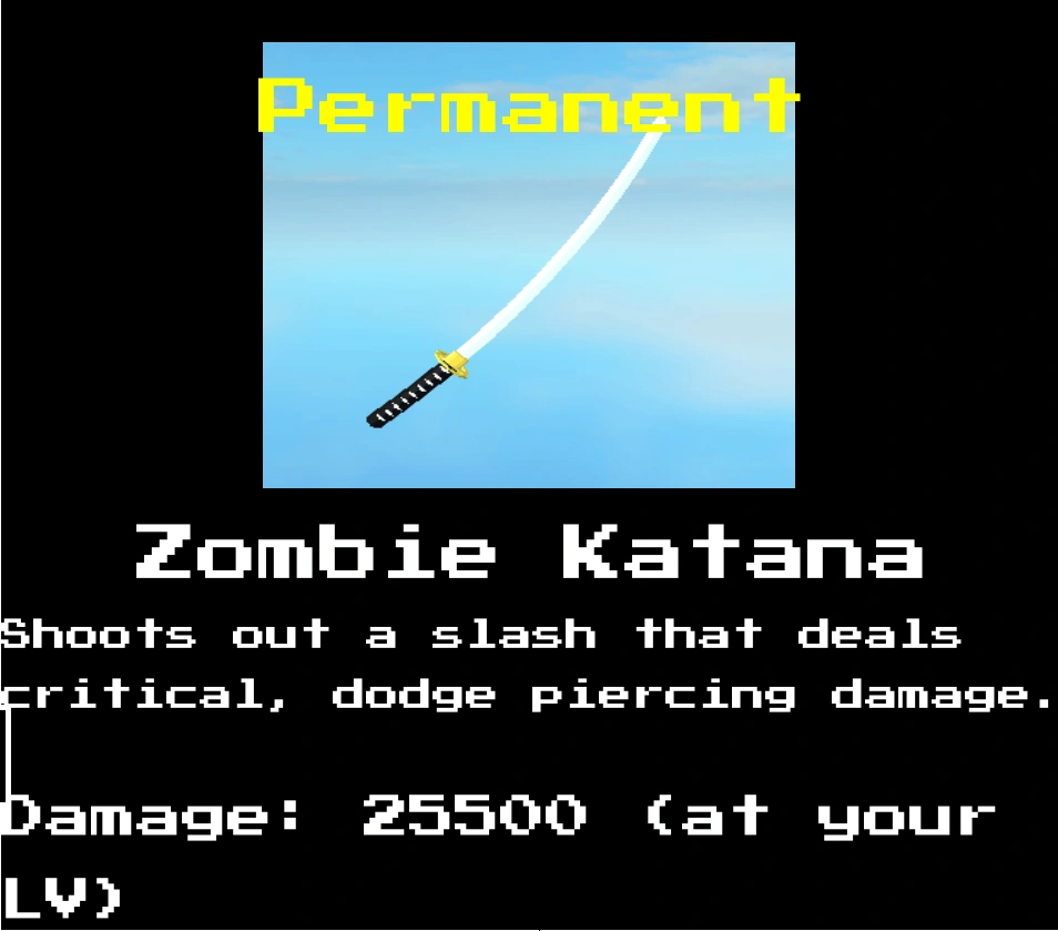 Zombie Katana | Untitled UTMM Game Wiki | Fandom