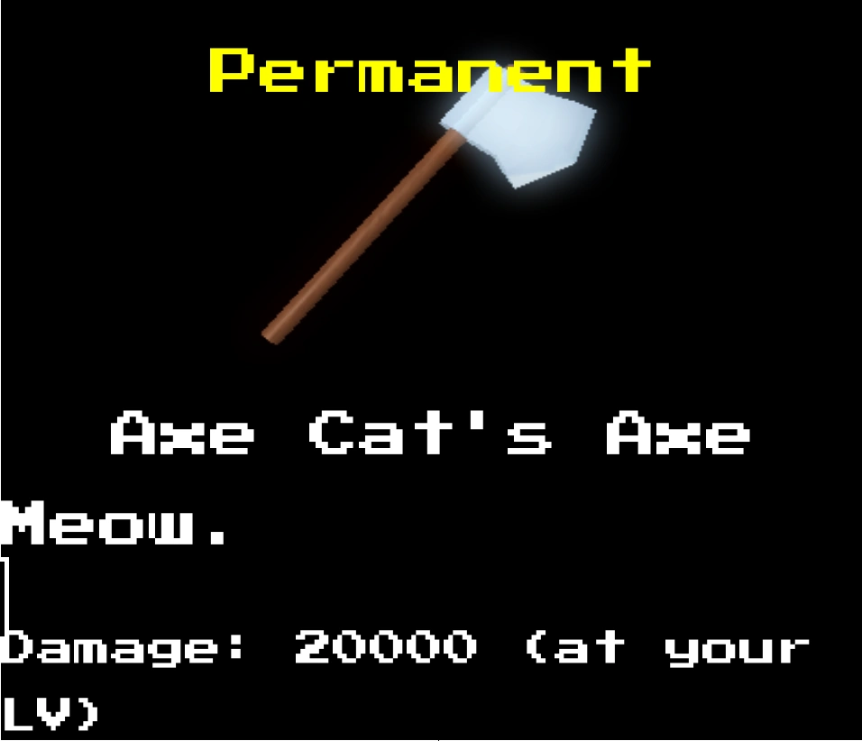 Axe Cat's Axe | Untitled UTMM Game Wiki | Fandom