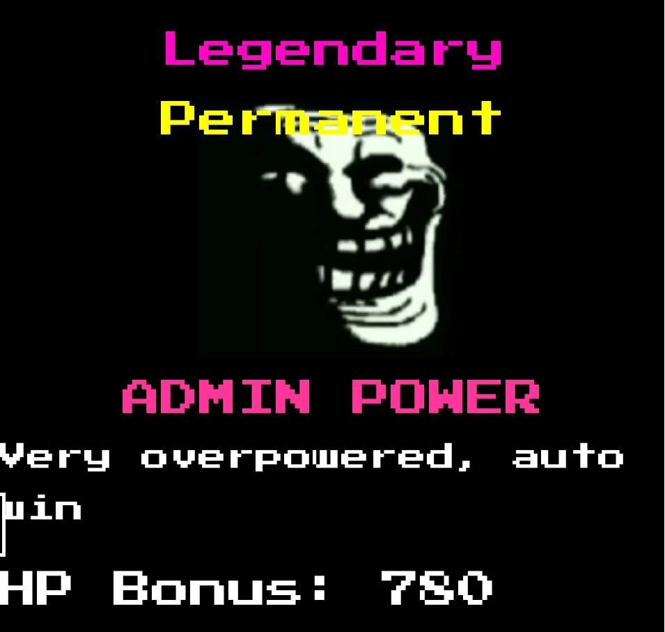 ADMIN POWER | Untitled UTMM Game Wiki | Fandom