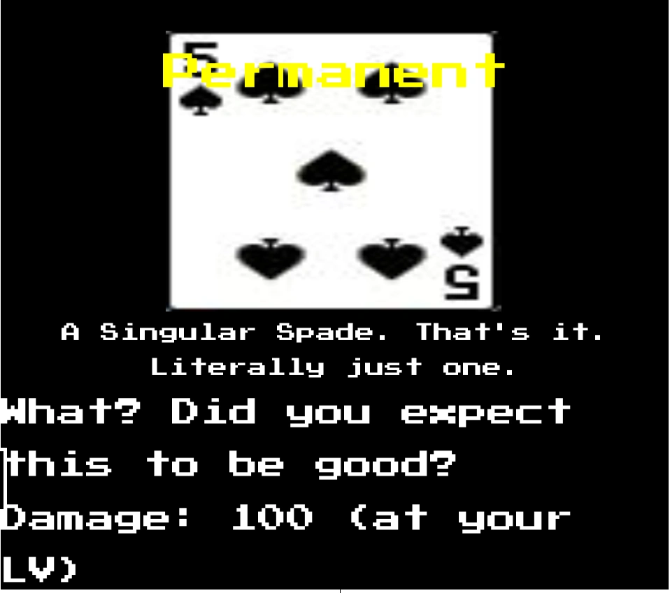 A Singular Spade. That's It. Literally Just One. | Untitled UTMM Game ...