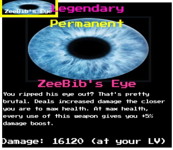 ZeeBib's Eye | Untitled UTMM Game Wiki | Fandom