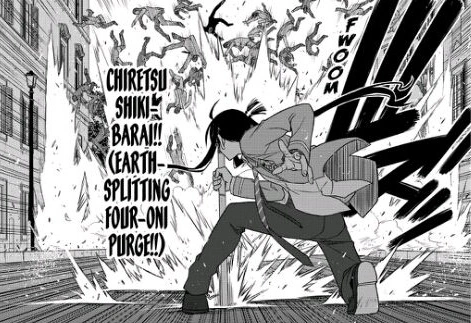Earth-Splitting Four Oni Exorcism | UQ Holder Wiki | Fandom