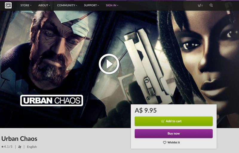 Retail Release (PC) - GOG | Urban Chaos Wiki | Fandom