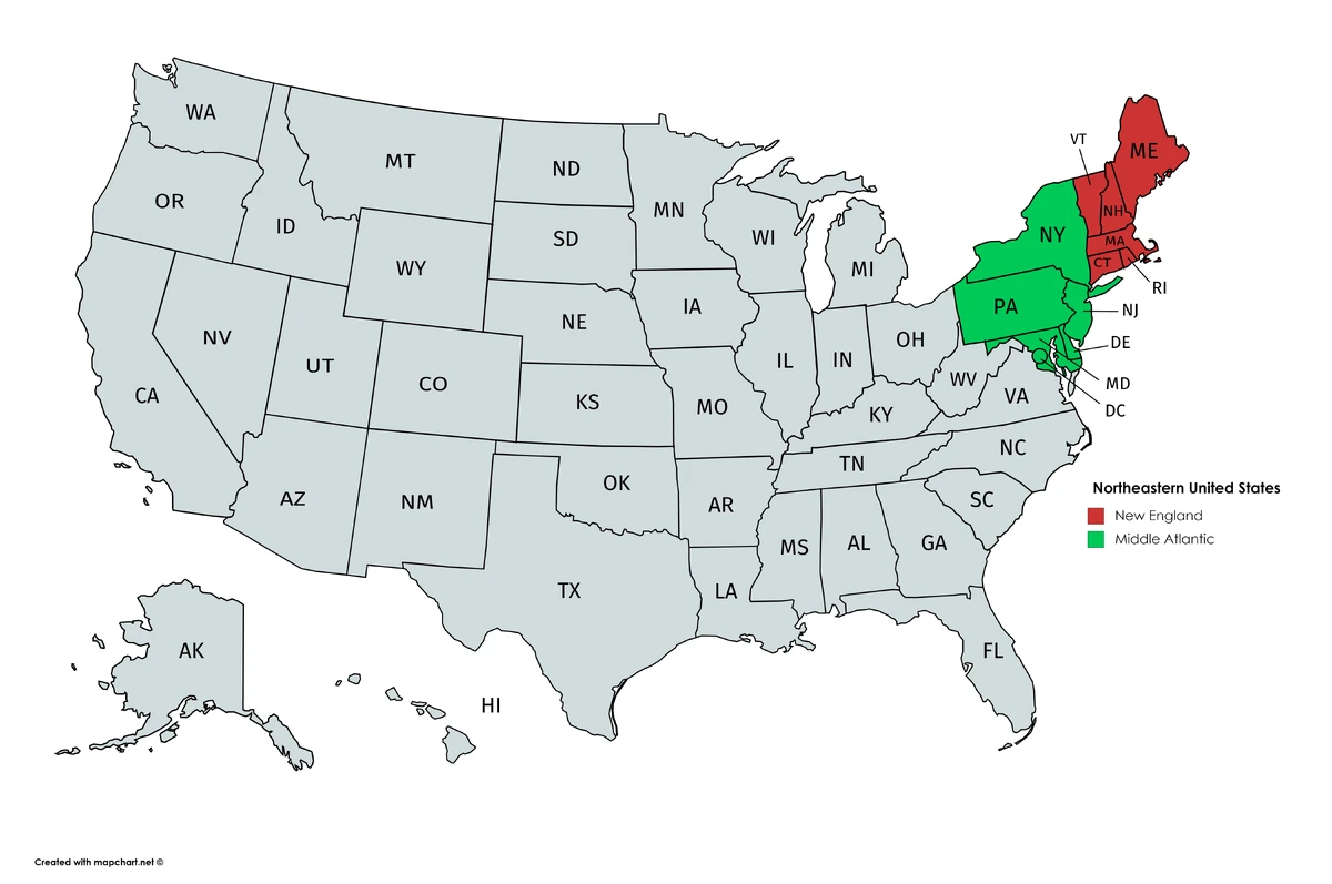 Northeastern United States | US State Wiki | Fandom