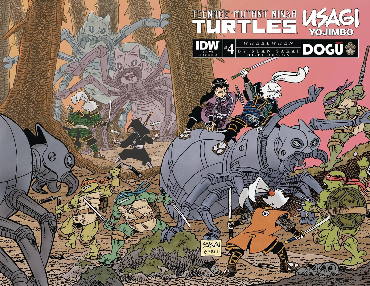 Teenage Mutant Ninja Turtles/Usagi Yojimbo WhereWhen No. 4 | Usagi ...