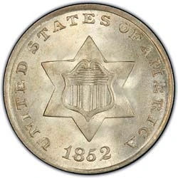 Silver Three Cent Piece, Type 1 (1851-1853 | US Coins Wiki | Fandom