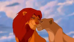 The Lion King Simba And Nala Kissing