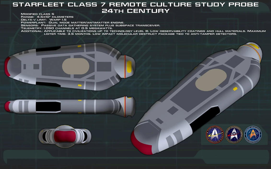 Class VII Remote Culture Study Probe (Modified Class V) | USS Solstice ...