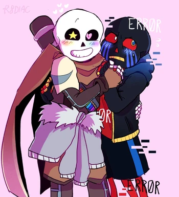 Ink!Sans x Error!Sans | UTDRAU Ships Wiki | Fandom