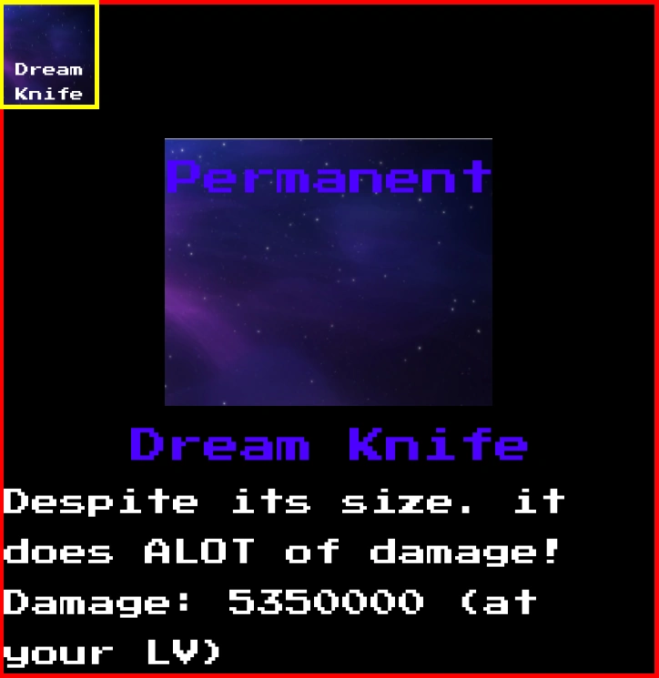 Dream Knife | UT:LR Wiki | Fandom