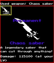 Chaos Saber | UT:LR Wiki | Fandom