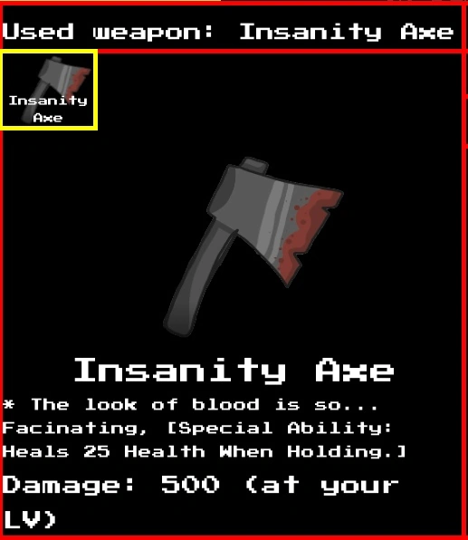 Insanity Axe | UT:LR Wiki | Fandom