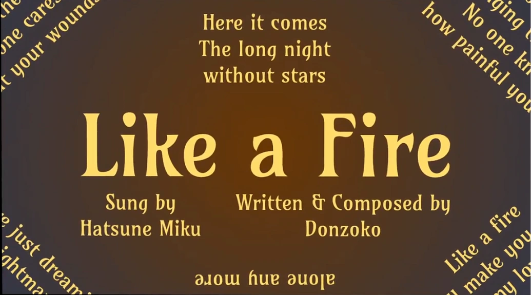 Like a Fire | Vocaloid Lyrics Wiki | Fandom