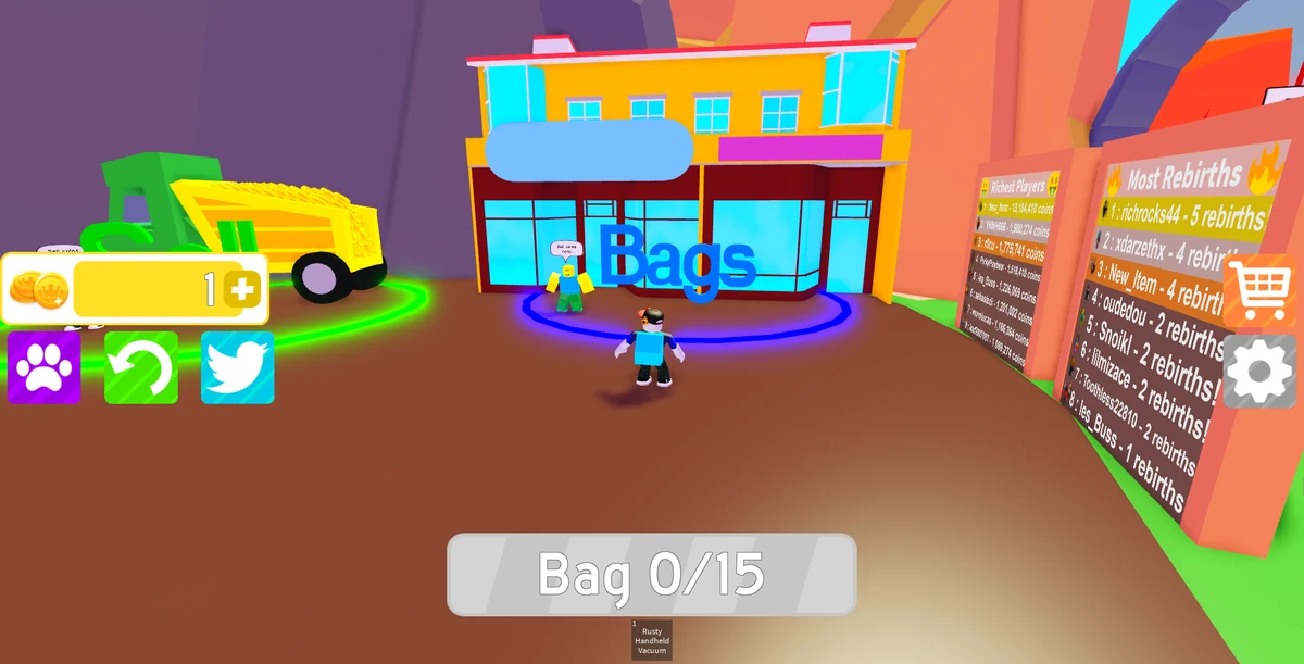 Bags | Vacuum Simulator Wiki | Fandom