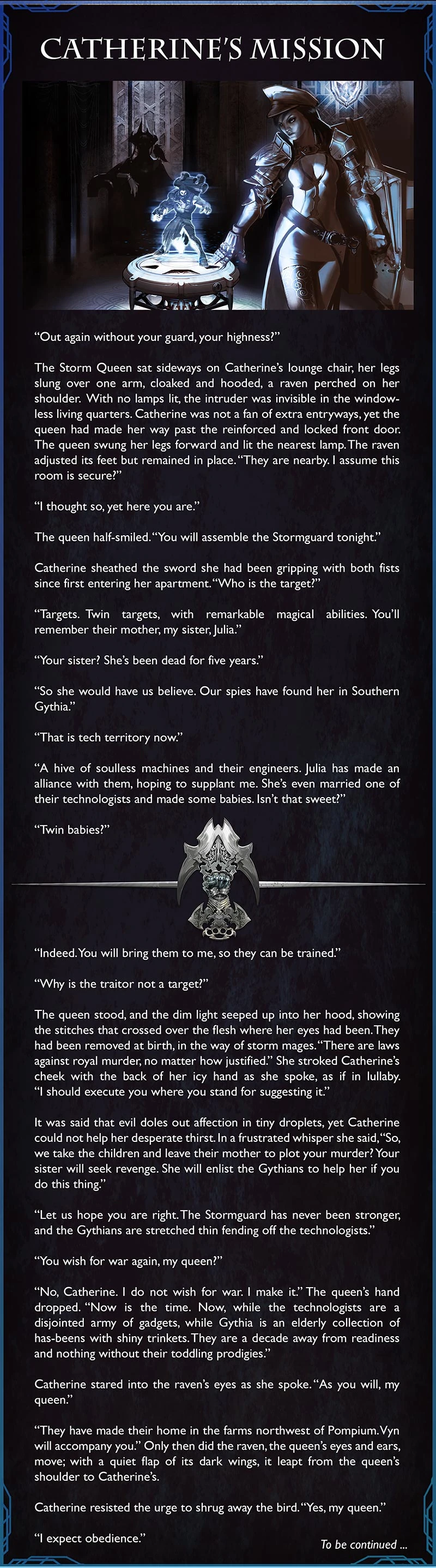 CATHERINE SECOND LORE | Vainglory Wiki | Fandom