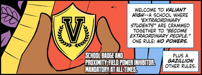Valiant High School Badge | Valiant Comics Database | Fandom