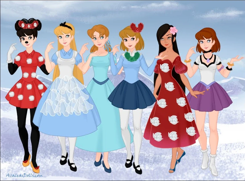 Minnie Mouse and her Friends in Snow Queen Scene | Valley and Friends ...