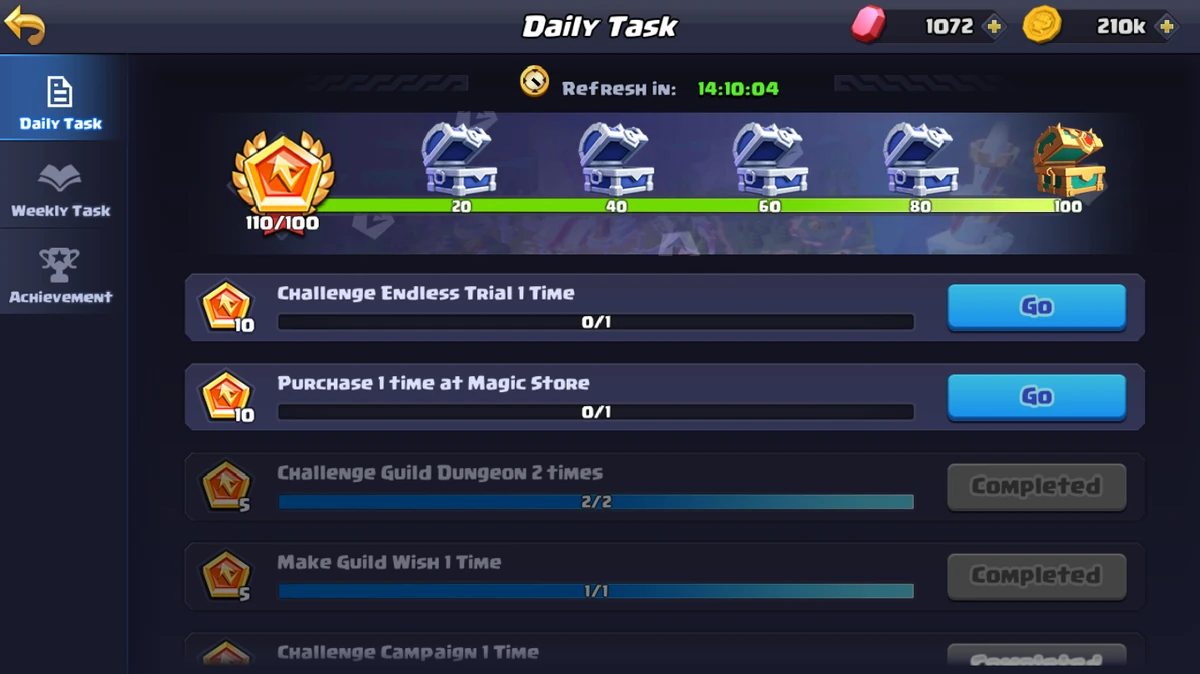 Tasks | Valor Legends: Eternity Wiki | Fandom