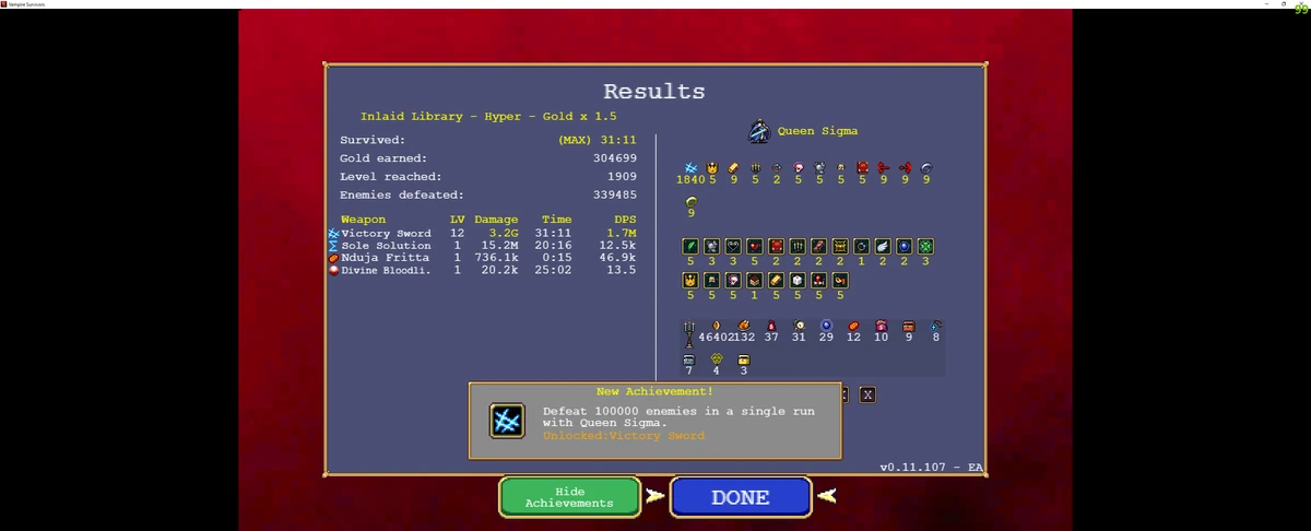 Talk:Queen Sigma | Vampire Survivors Wiki | Fandom