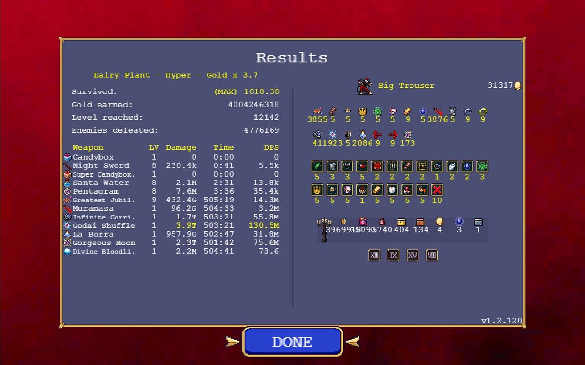 Min/Maxing: The Bone Zone | Vampire Survivors Wiki | Fandom