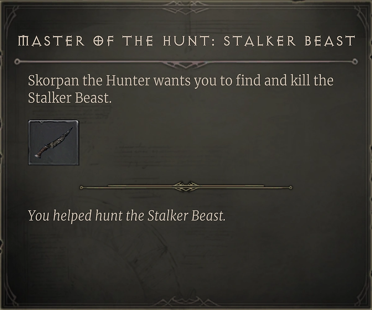 Master of the Hunt: Stalker Beast | Vampire's Fall 2 Wiki | Fandom