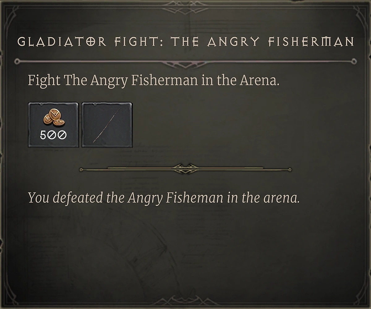 Gladiator Fight: The Angry Fisherman | Vampire's Fall 2 Wiki | Fandom