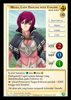 Milka, Lady Dancing with Vanadis | Vandaria Saga | Fandom