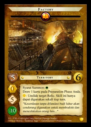 Factory | Vandaria Saga | Fandom